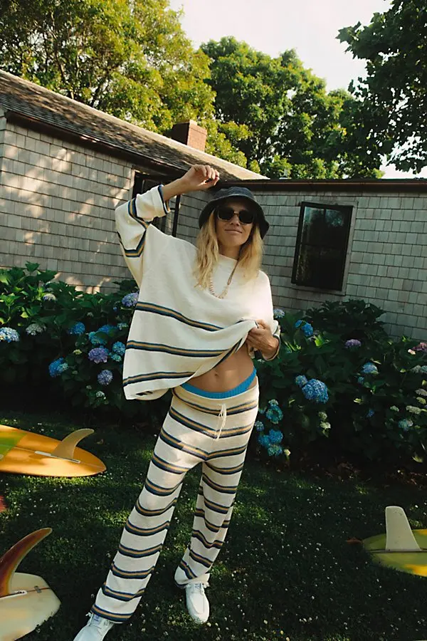 Free People Striped Sweater Set