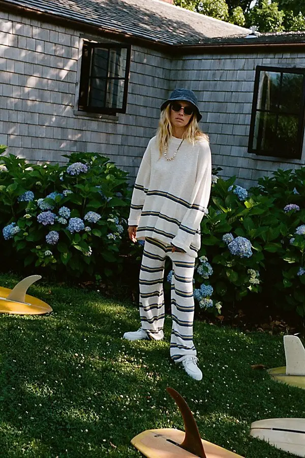 Free People Striped Sweater Set