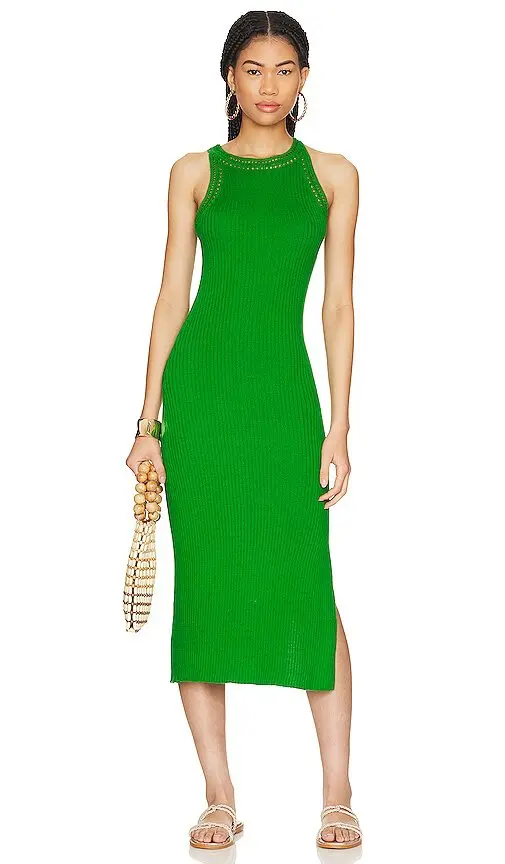 green cashmere dress Kayla 100% Cashmere Mini Dress main image 0