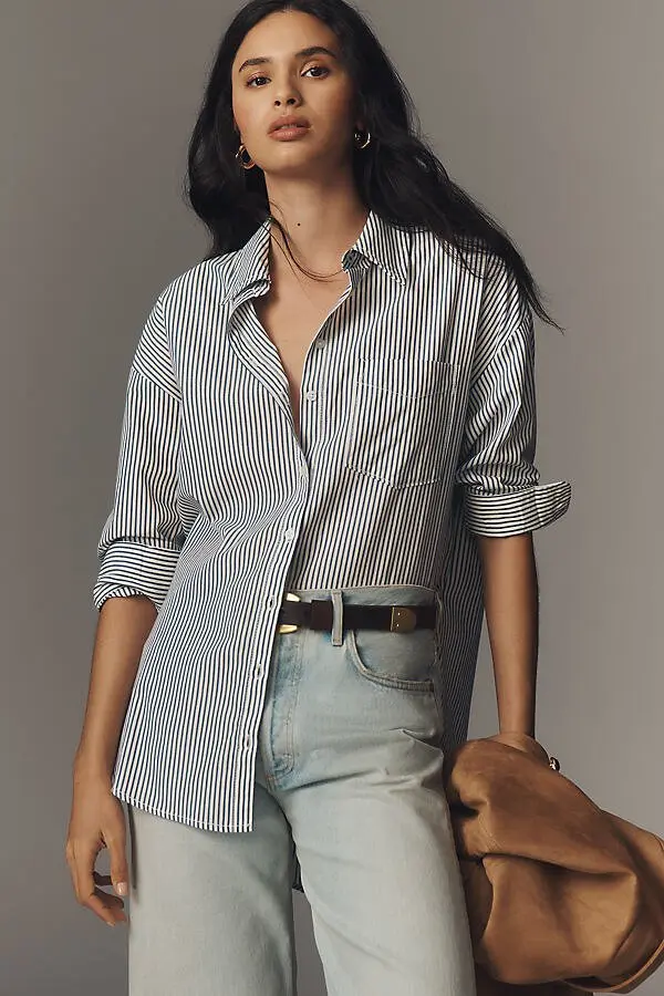 Maeve Bennet Buttondown Shirt - Blue