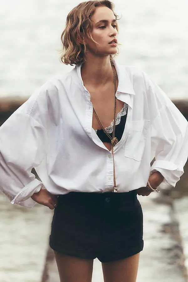 Maeve The Bennet Buttondown Shirt - White