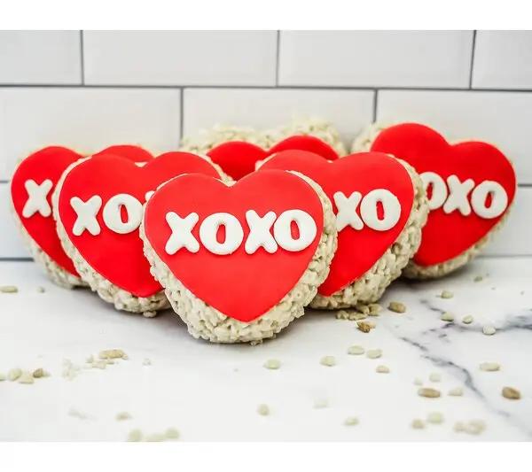 CREATIVE CRISPIES CO. Creative Crispies 6-pc Valentine's Xoxo Convers Ation Hearts