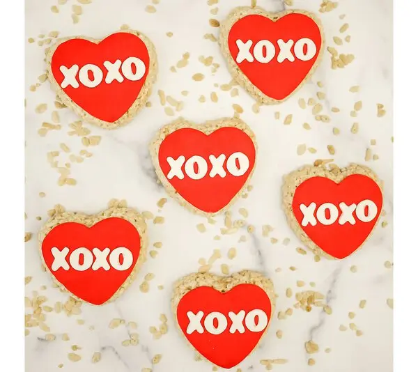 CREATIVE CRISPIES CO. Creative Crispies 6-pc Valentine's Xoxo Convers Ation Hearts