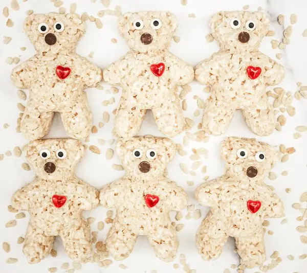 CREATIVE CRISPIES CO. Creative Crispies 6-piece Heart Bear Treats