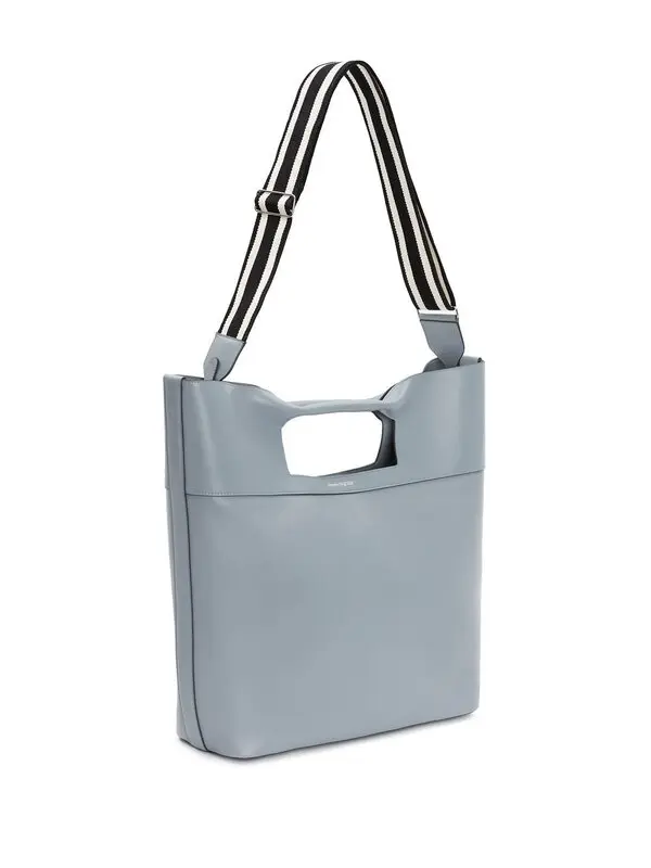 Alexander McQueen Square Leather Tote - 1537 Dove Grey