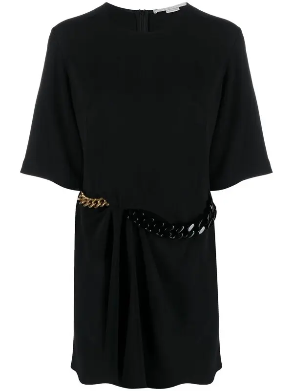Stella McCartney Chain Detail T-shirt Dress - Black