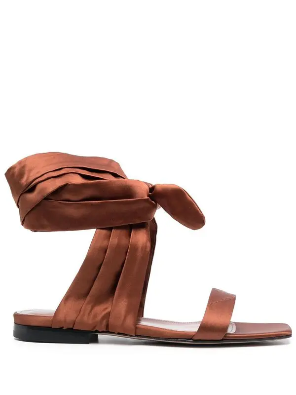 Attico Ankle-tie Flat Sandals