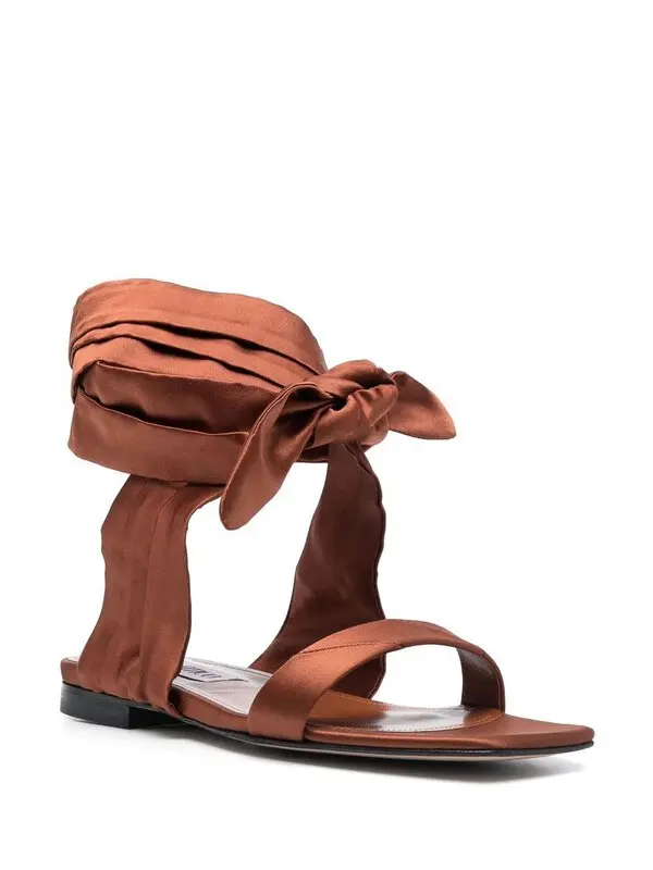 Attico Ankle-tie Flat Sandals
