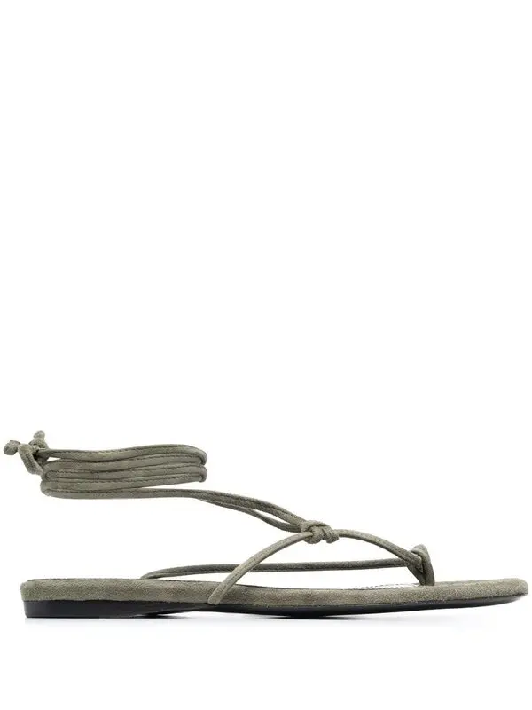 Attico Ankle-tie Flat Sandals