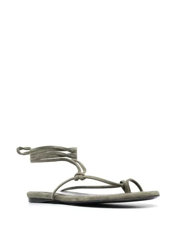 Attico Ankle-tie Flat Sandals