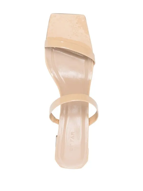 By Far Tanya Kraft 65mm Patent Sandals