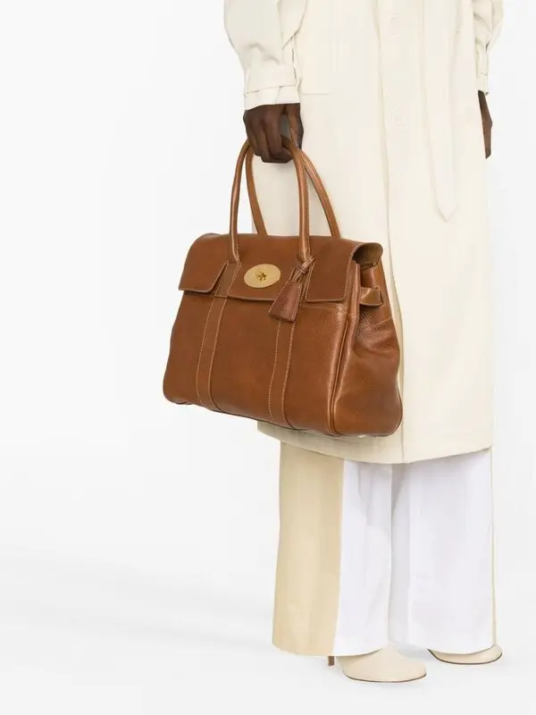 Mulberry Bayswater Leather Tote - Brown