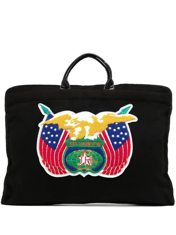 JEFF HAMILTON Logo-patch Briefcase