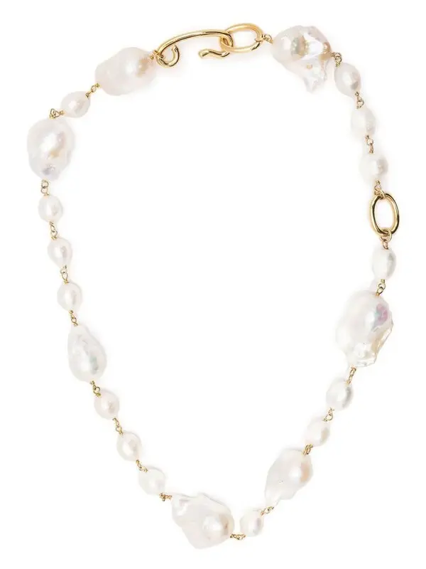 JIL SANDER Pearl-embellished Necklace - White