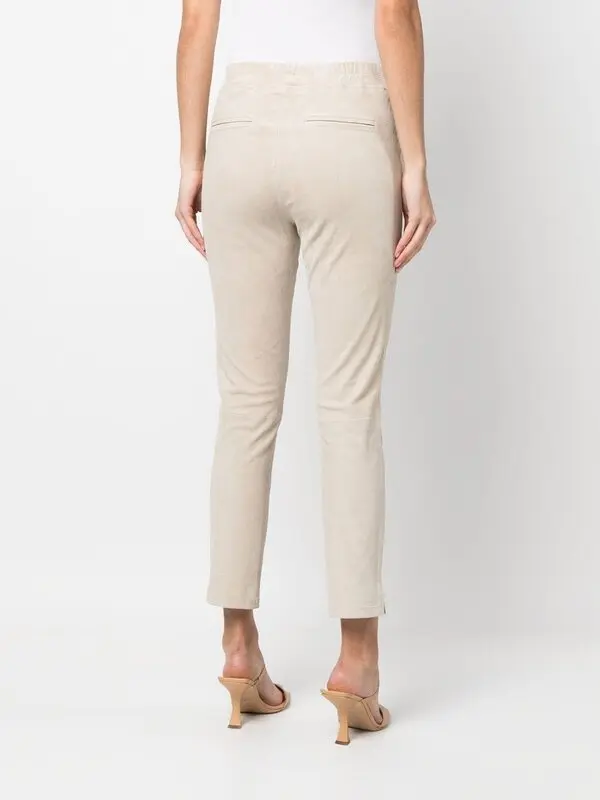 ARMA Cropped Skinny-cut Leather Trousers