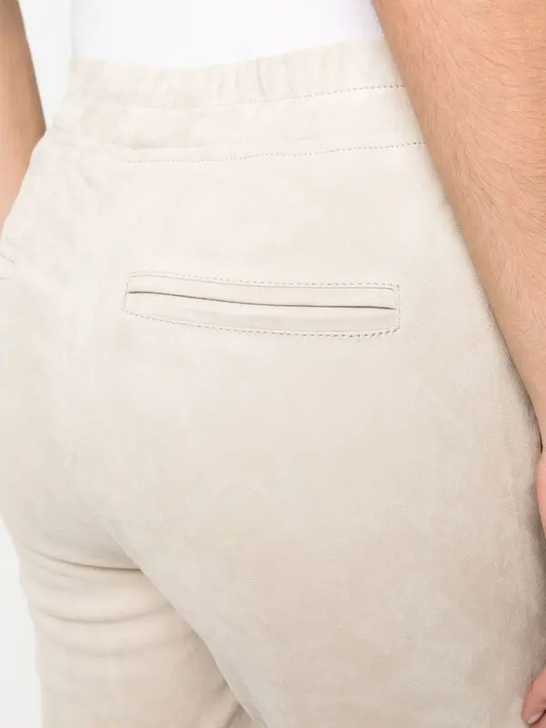 ARMA Cropped Skinny-cut Leather Trousers
