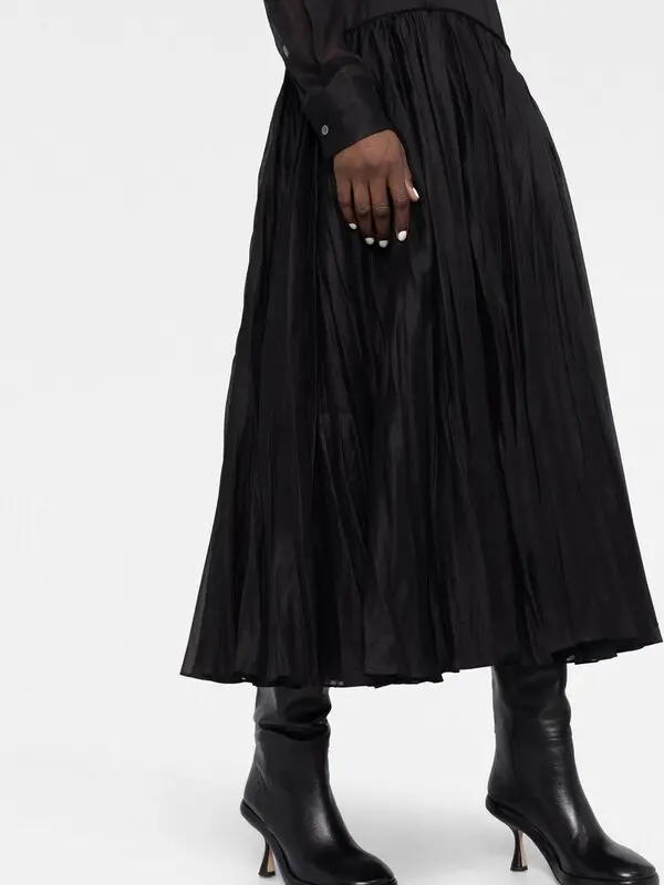 JIL SANDER Pleat-detail Midi Dress
