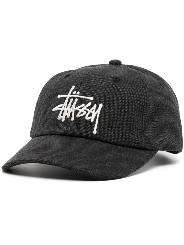 StüSsy Big Basic Low Pro Canvas Cap - Grey | Editorialist