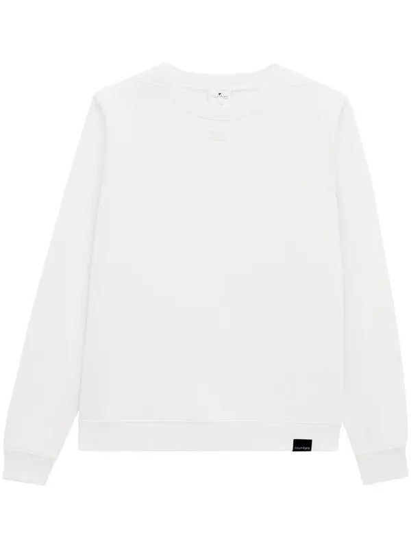 COURREGES Embroidered-logo Cotton Sweatshirt