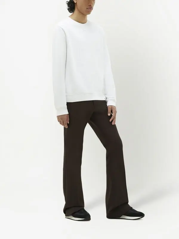 COURREGES Embroidered-logo Cotton Sweatshirt