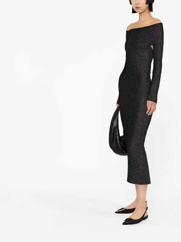 Khaite Marisole Midi Dress - Black