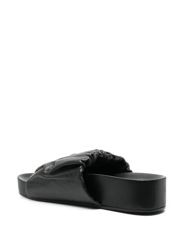 JIL SANDER Leather Platform Sandals