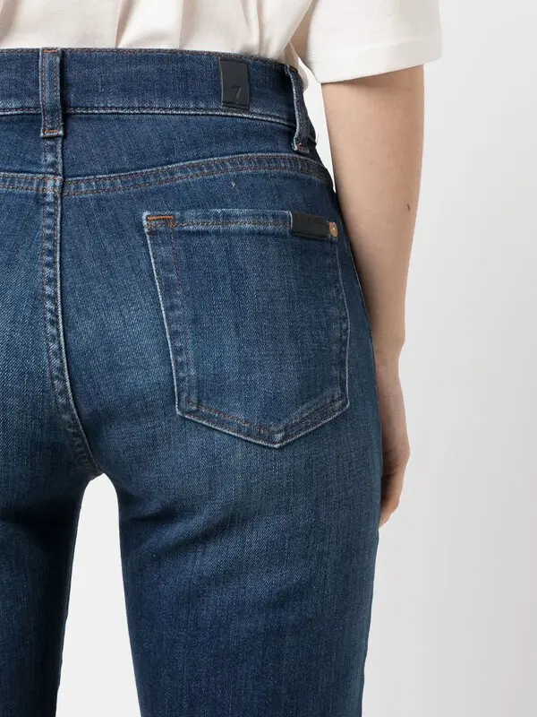 7 For All Mankind Mid-rise Cropped Slim Jeans