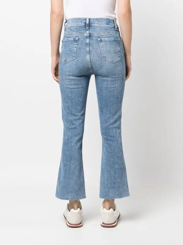 7 For All Mankind Cropped Flared Jeans