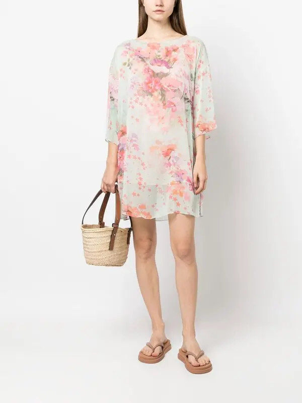 TWINSET Floral-print Belted Dress