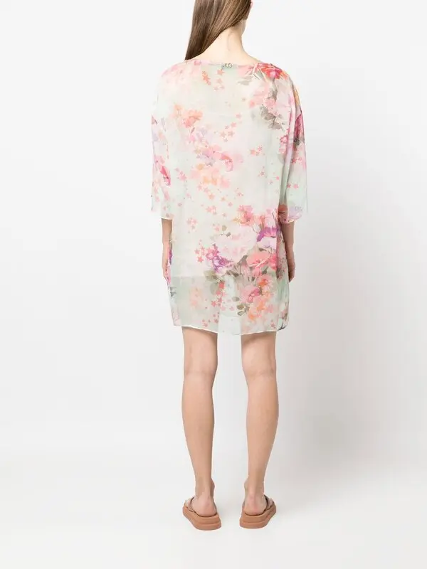 TWINSET Floral-print Belted Dress