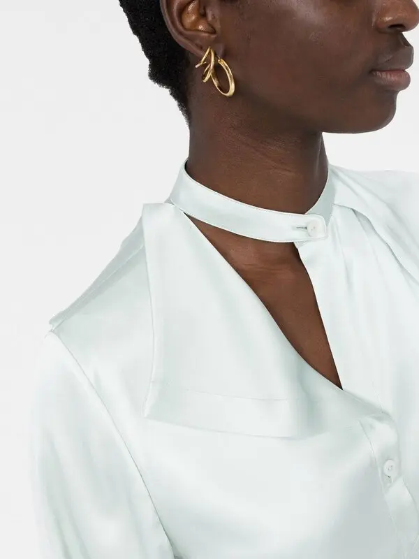 JIL SANDER Asymmetric Silk Blouse