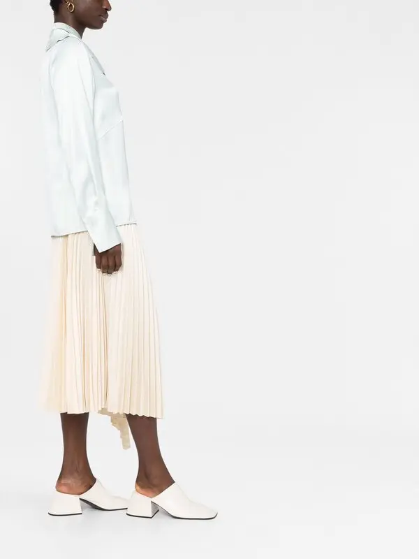 JIL SANDER Asymmetric Silk Blouse