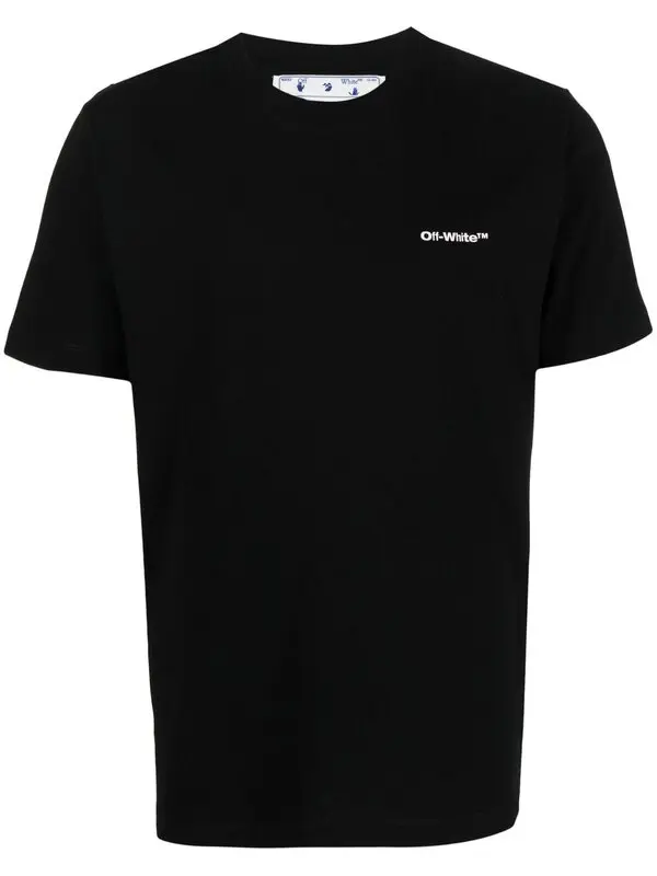 Off-White Logo-print Short-sleeve T-shirt - Black
