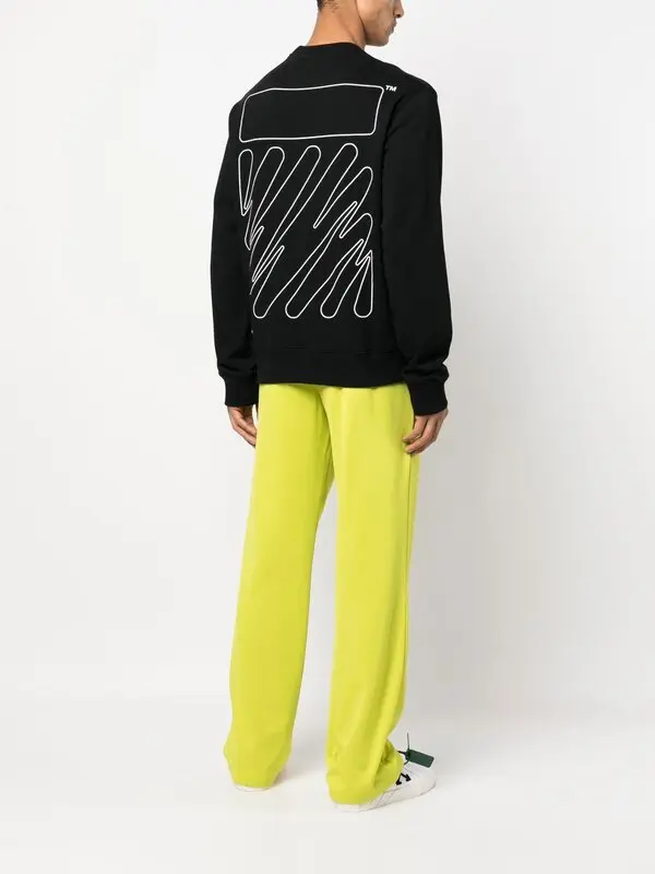 Off-White Logo Print Long Sleeve Sweatshirt
