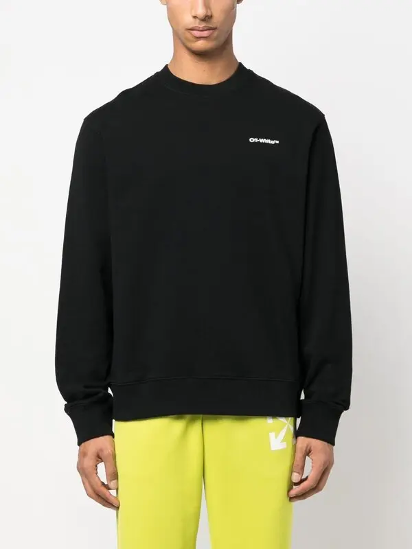 Off-White Logo Print Long Sleeve Sweatshirt