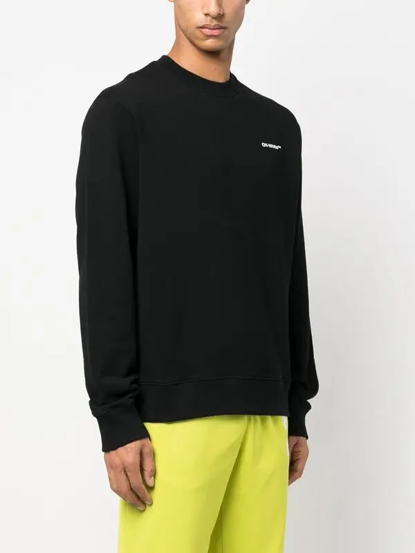 Off-White Logo Print Long Sleeve Sweatshirt