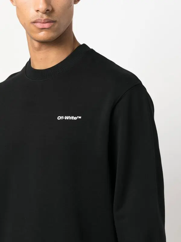 Off-White Logo Print Long Sleeve Sweatshirt