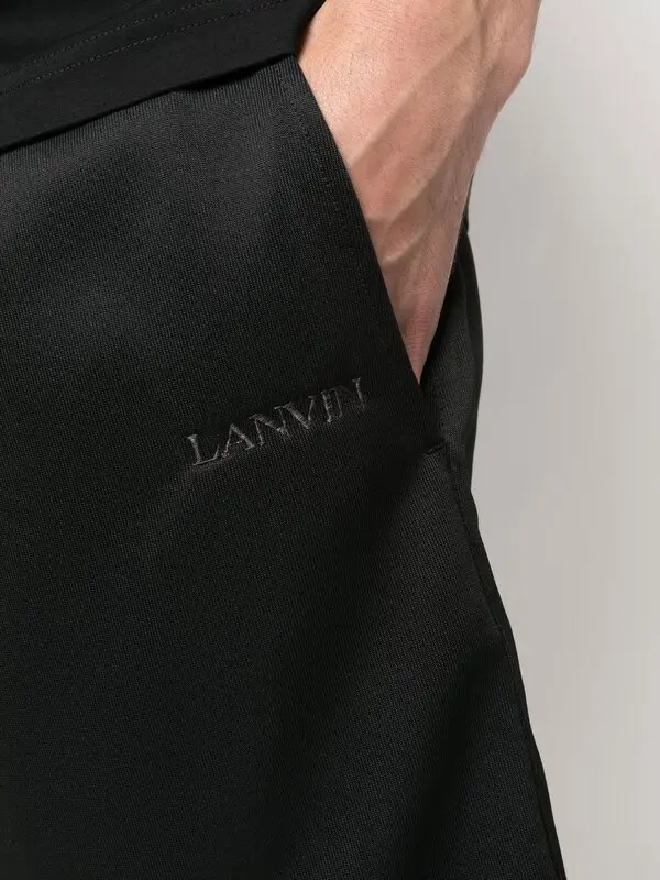 LANVIN Logo-embroidered Track Shorts