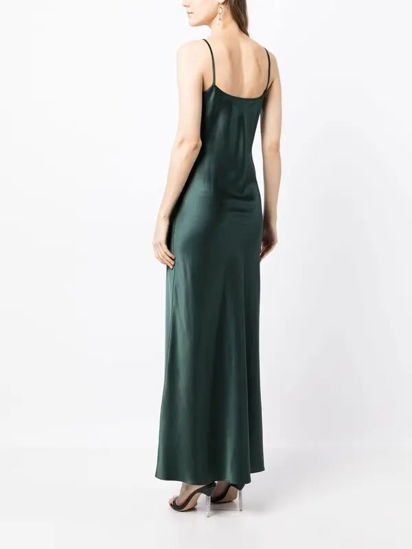 silk slip dress green under $500 Satin Silk Slip Dress Amazônia / M