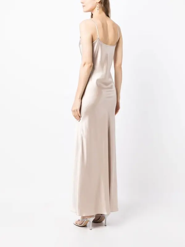 Voz Liquid Silk Slip Dress - Neutrals