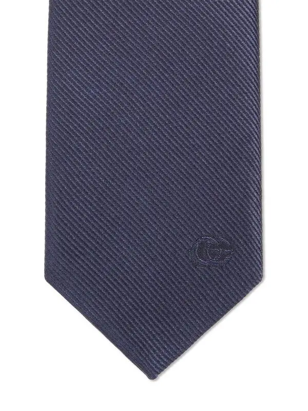 Gucci Silk Double G Logo Neck Tie