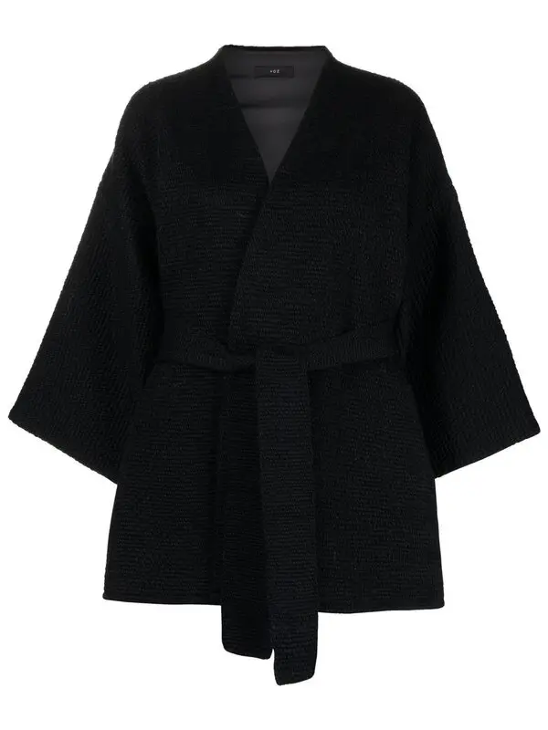 Voz Belted Wide-sleeve Jacket