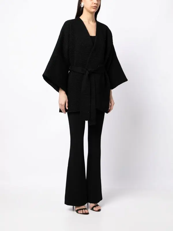 Voz Belted Wide-sleeve Jacket