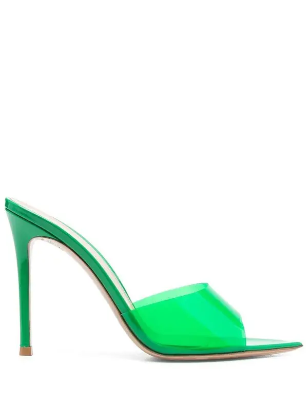 GIANVITO ROSSI Elle 105mm Transparent-strap Sandals