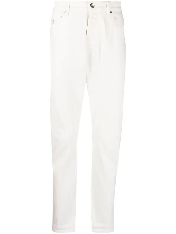 Brunello Cucinelli Straight-leg Jeans - White