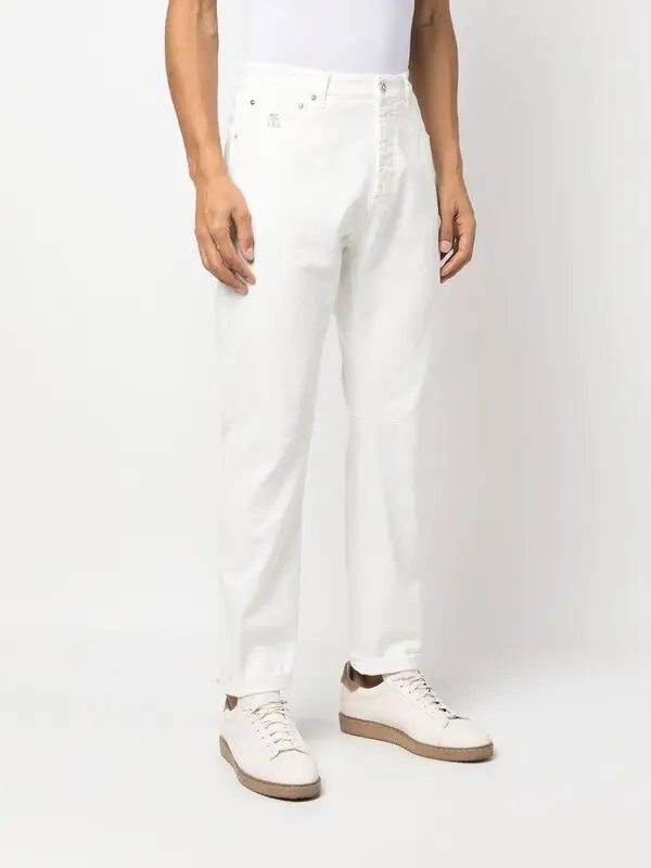 Brunello Cucinelli Straight-leg Jeans - White