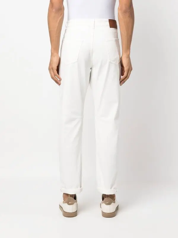 Brunello Cucinelli Straight-leg Jeans - White