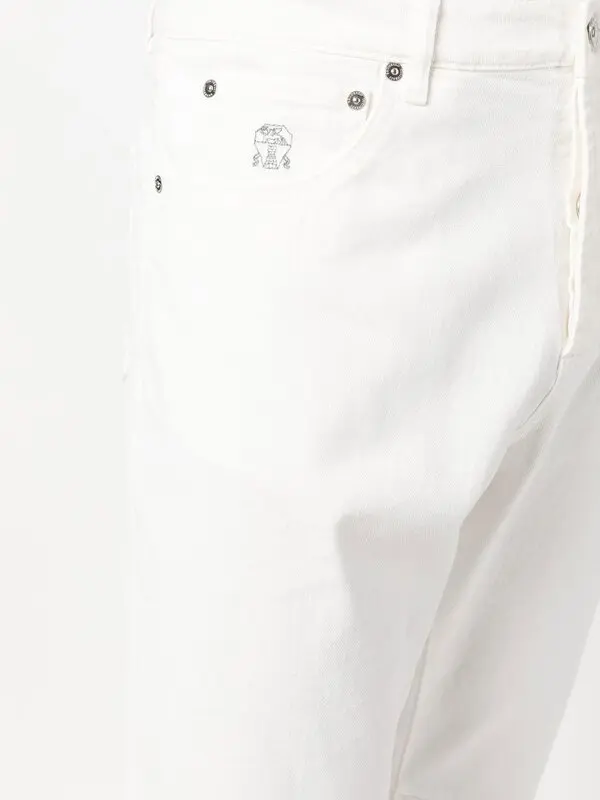 Brunello Cucinelli Straight-leg Jeans - White