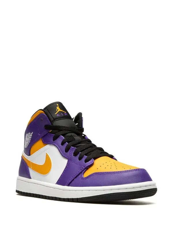JORDAN Air 1 Mid Lakers Sneakers - Purple
