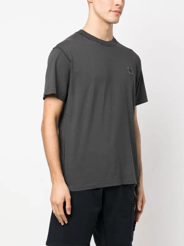 Stone Island Compass-patch Cotton T-shirt